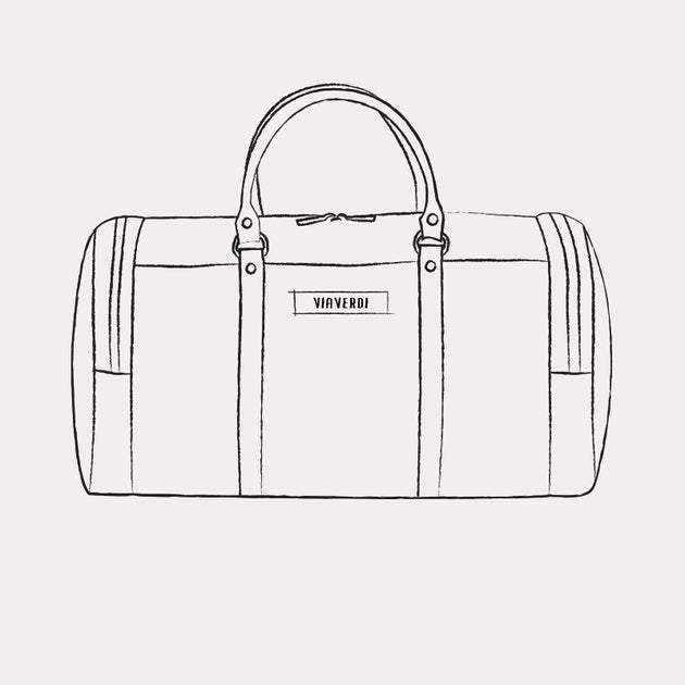 Borsa Medico Classica in Pelle color Cuoio VIAVERDI Made in Italy line